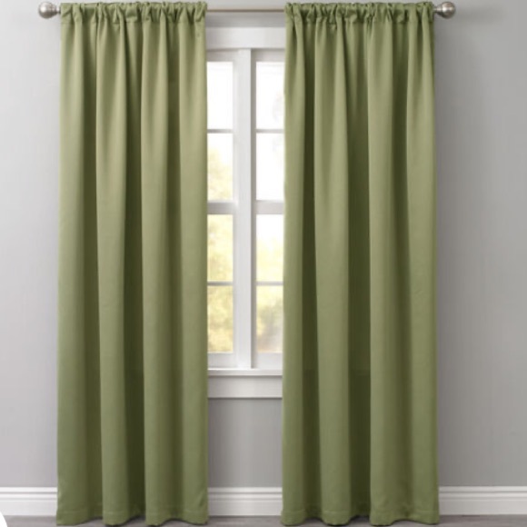Accents | New 4pc Cotton Rod Pocket Curtains Set Panels Tie Back | Poshmark